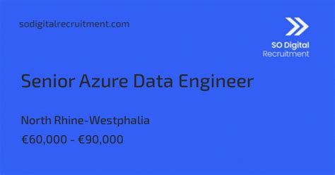 So Digital Recruitment On Linkedin Senior Azure Data Engineer So