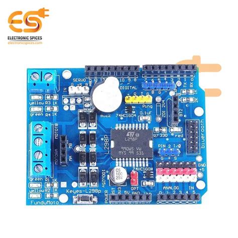 L298 Dual Motor Driver Shield For Arduino—electronic Spices