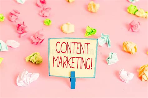 Text Sign Showing Content Marketing Conceptual Photo Involves Creation