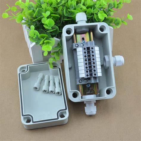 Ip65 Waterproof Cable Junction Box 80 130 70mm 3 Ways Uk2 5b Din Rail
