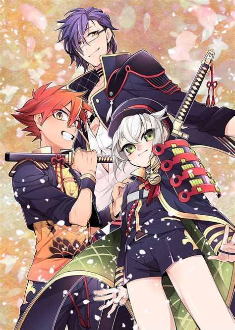 Touken Ranbu Hotarumaru Akashi Kuniyuki Aizen Kunitoshi Rai School Touken Ranbu Anime