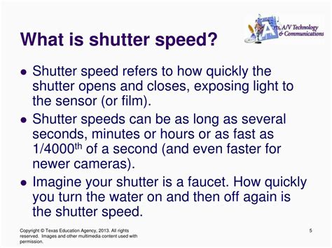 PPT Shutter Speed PowerPoint Presentation Free Download ID 1553739