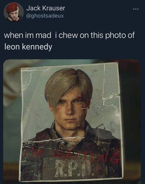 Pin By Ghostlyaberrations On Resident Evil Leon Resident Evil Funny