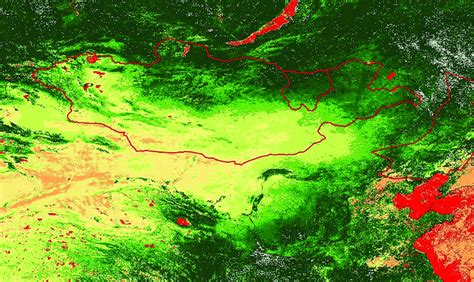 Ndvi Data Mongolia Sample Ndvi Satellite Imagery For July 2014 With Download Scientific