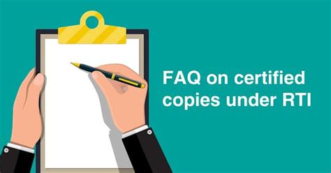 FAQ On Certified CA Exam Copies Under RTI