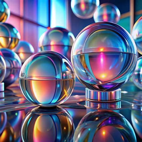 3d Render Of Glassy Background In Modern Glassmorphism Style Premium