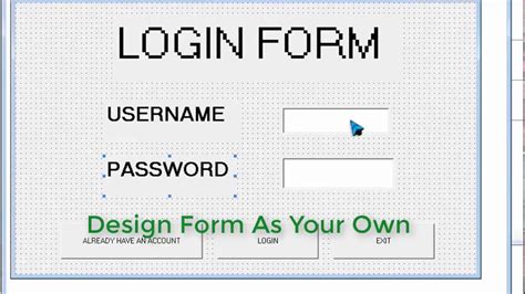 Create Login And Register Form Using Database In Vb Youtube