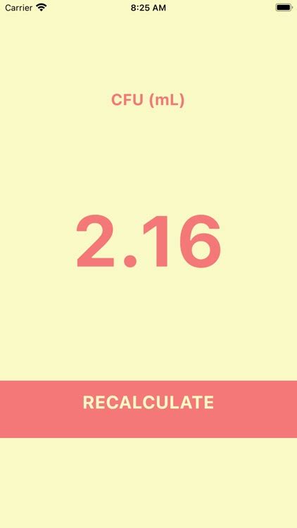 Cfu Calculator By Jesse Maun