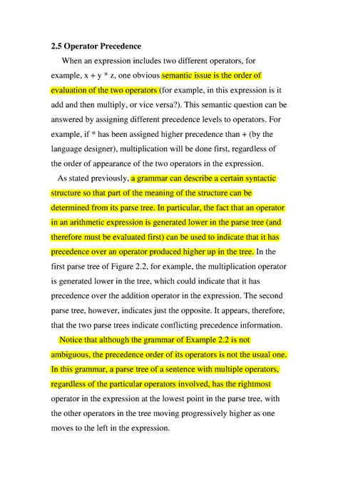 Lecture 4 Fourth Year Concept Of Programming Languages 2 Operator