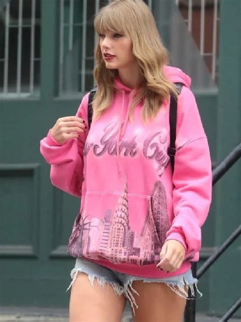 Taylor Swift New York City Pink Hoodie Jacket Hub