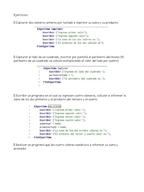 Pseint Ejercicios Daniela Gómez Pdf