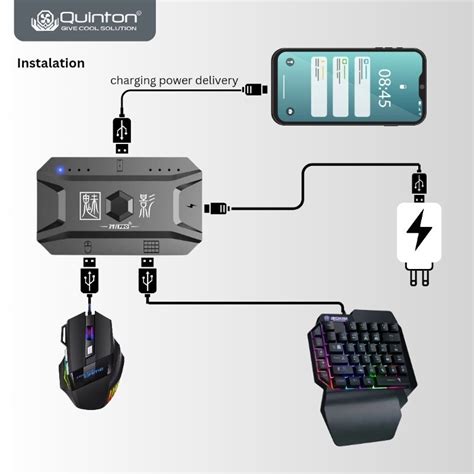 Jual Keyboard Mouse Gaming Controller Wireless Bluetooth M1 Pro