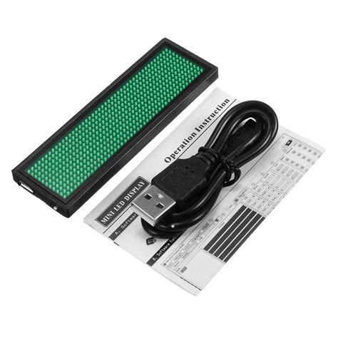 Bluetooth Name Badge Programmable Scrolling Message Mini LED Display COM R Faranux