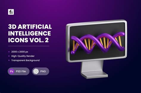 Premium Psd 3d Illustration Artificial Intelligence Evolutionary Computing