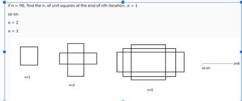Solved If N90 ﻿find The N ﻿of Unit Squares At The End Of