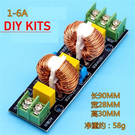 AC 110V 220V EMI Filter Module 3A 6A 15A 18A Anti Interference EMC FCC Power Filtering Board