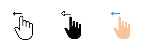 Premium Vector Finger Scrolling On A Touchscreen Device Which May Represent The Concept Of
