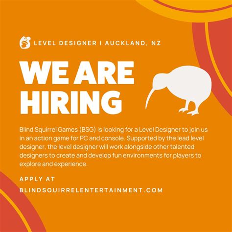 blind squirrel games on linkedin nzgdc leveldesigner leveldesign