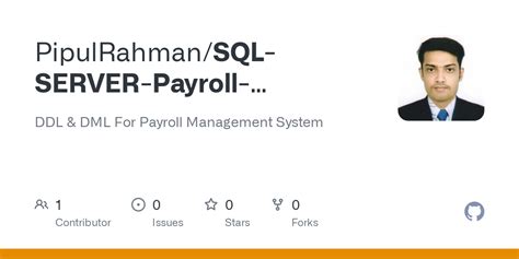 Github Pipulrahmansql Server Payroll Management System Ddl And Dml For Payroll Management System