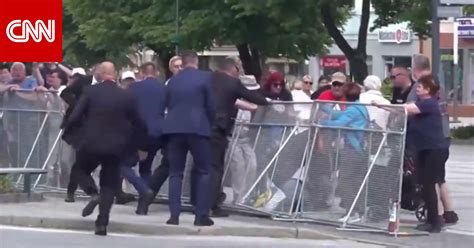 بخمس طلقات في صدره فيديو يظهر لحظة محاولة اغتيال رئيس وزراء سلوفاكيا