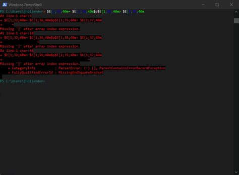 Issue When Running Prompt Issue 54 Dracula Powershell GitHub