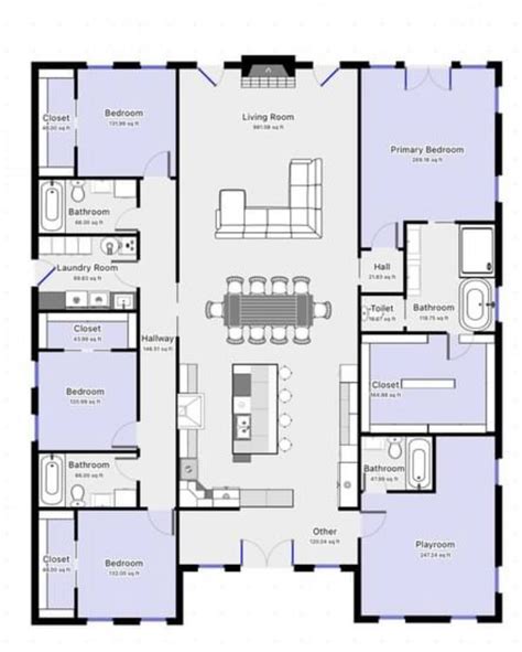 Modern House Plans With Barn Layout