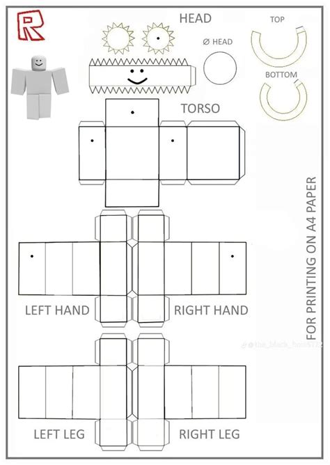Normal Subject0 Roblox Papercraft Paper Doll Template Paper