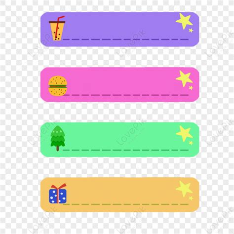 컬러 귀여운 일러스트 별 노트 메모지 포스트잇 선물 아름다운 Png 일러스트 무료 다운로드 Lovepik