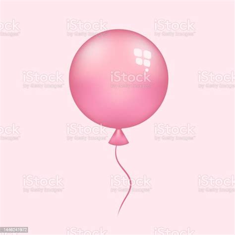 축하를위한 공기 분홍색 풍선 배너와 초대장을 디자인하기 위한 젤 라운드 풍선 3차원 형태에 대한 스톡 벡터 아트 및 기타 이미지 3차원 형태 개념 고무 Istock