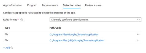 Application Detection Rule R Intune