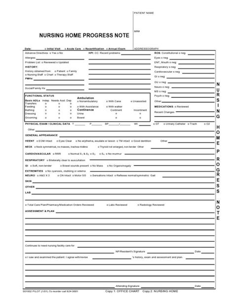 Icu Progress Note Template For Residents