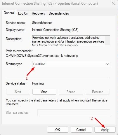 Az internetkapcsolat megosztásának letiltása a Windows 11 rendszerben