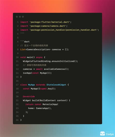 Flutter笔记：使用相机flutter Camerapreview Csdn博客