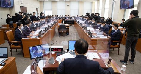 대통령실·양산 사저 인근 집회 금지 집시법 개정안 행안위 통과 종합