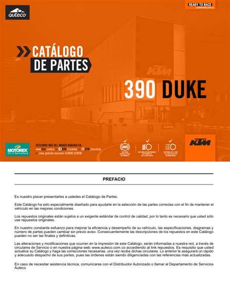 Catalogo De Partes 390 Duke Ng Junio Silver My22 Compressed 1 Pdf Embrague Sistema De