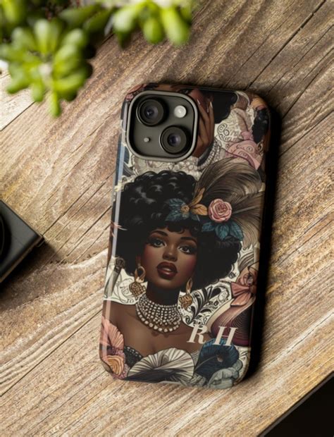 Coquette Black Woman Phone Case Personalized Beautiful Woman Iphone Case Samsung Aesthetic