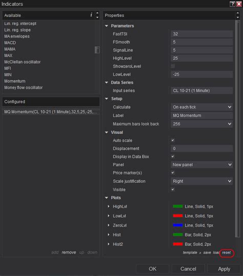 My Indicator Doesnt Look Right In Ninjatrader How Can I Fix That Microquant