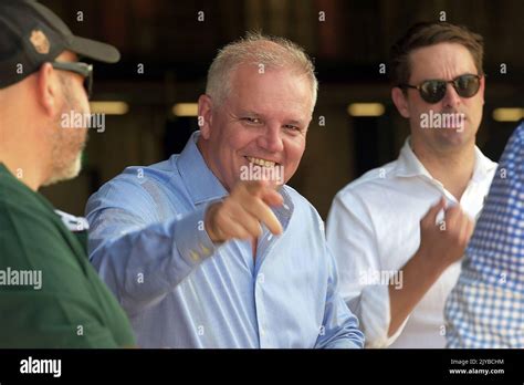 Prime Minister Scott Morrison Is Seen During A Visit To Raaf Base Tindal In Katherine Northern