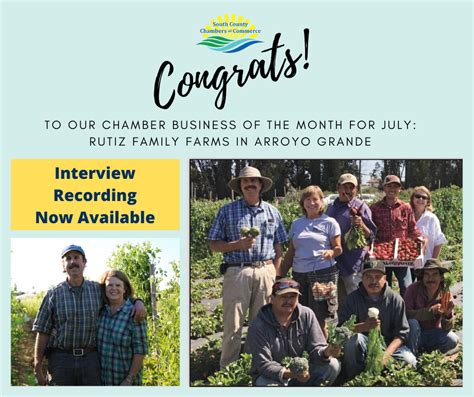 Nipomo Chamber Congratulations To Chamber Member Rutiz