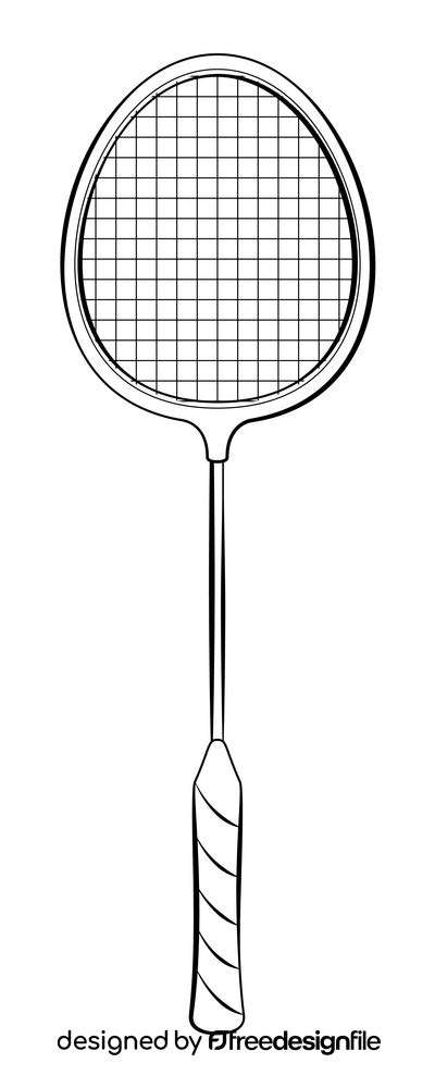 Badminton Racket Drawing