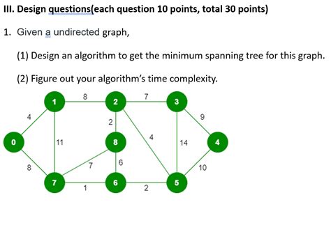 Solved III Design Questions Each Question 10 Points Total Chegg Com