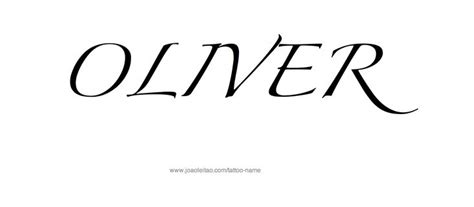 Oliver Name Tattoo Designs 31 Font Styles