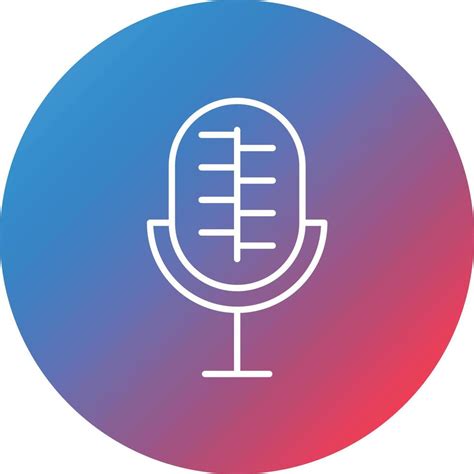 Voice Recorder Line Gradient Circle Background Icon 16862311 Vector Art At Vecteezy