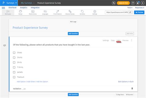 Selected N Of M Logic Questionpro Help Document