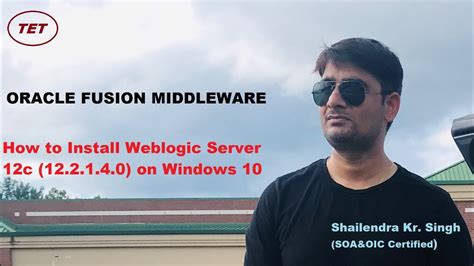 How To Install Weblogic Server 12c122140 On Windows 10 Youtube