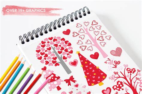 Valentine Tree By Prettygrafik Design TheHungryJPEG