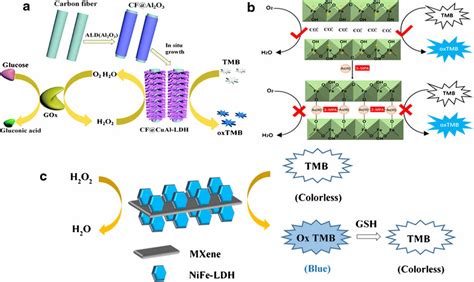 Illustration Of Colorimetric Sensors Involving The Enzyme Like Activity Download Scientific
