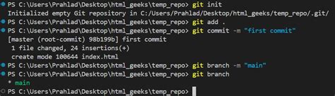 How To Rename Branch In Git Geeksforgeeks