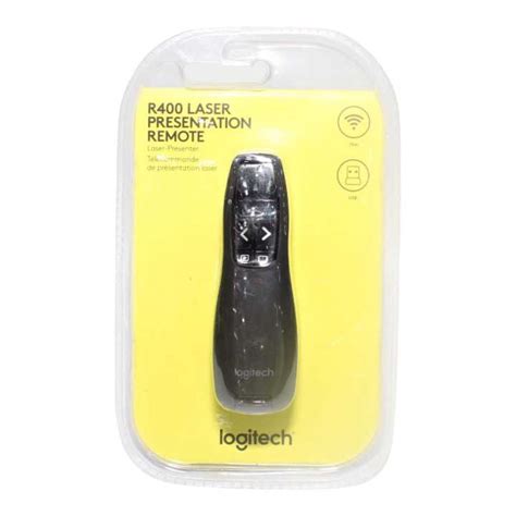 Black Logitech R400 Laser Presentation Remote Np
