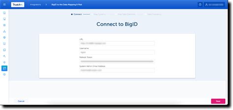 Providing The Credentials And Testing The Connection Bigid To Data
